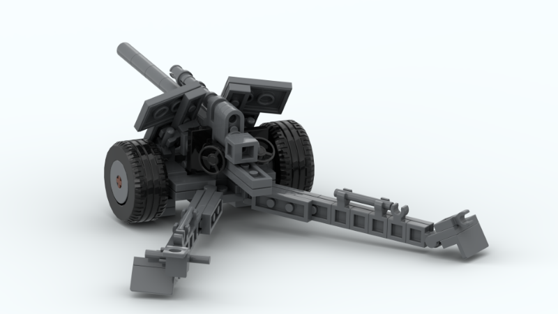 LEGO MOC M5 3" anti-tank cannon by Isubuilds | Rebrickable - Build with ...