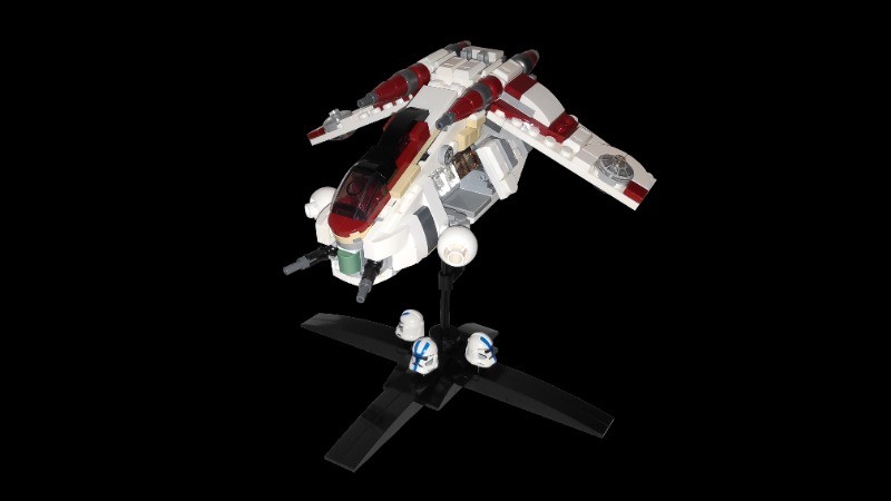 LEGO MOC Micro Size LAAT/i Republic Gunship : Episode II by jellco ...