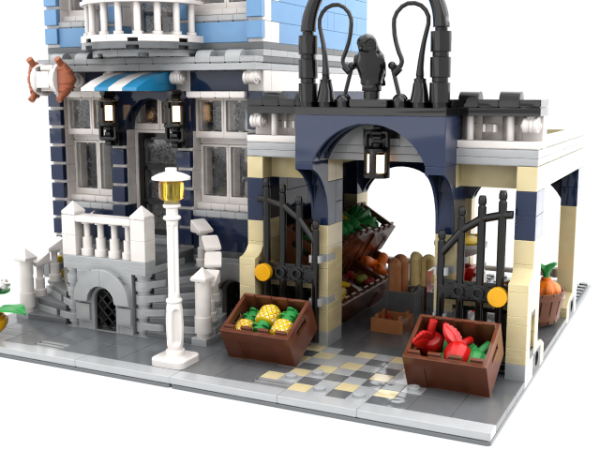 LEGO MOC UNFINISHED Green Grocer New Facade by Jhobbs | Rebrickable ...