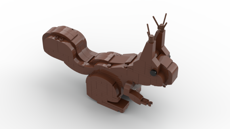 LEGO MOC Squirrel by OwlClicker | Rebrickable - Build with LEGO