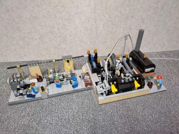 LEGO MOC Steam Engine with Workshop by Brick Forge | Rebrickable ...