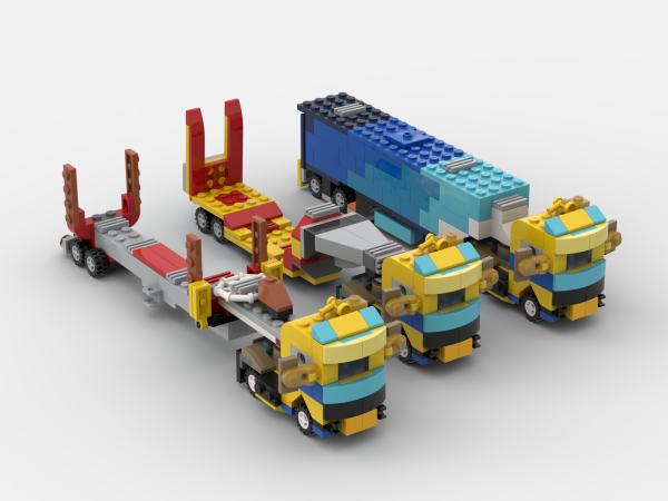 LEGO MOC 10696 Semi Trailers by BrickBash | Rebrickable - Build with LEGO