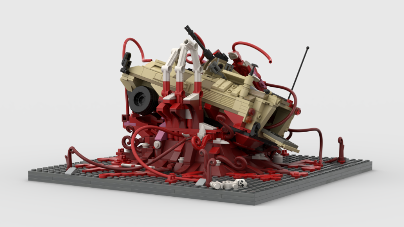 LEGO MOC-177364 Doomsday Style Scene - Cocoon of Flesh (for display ...