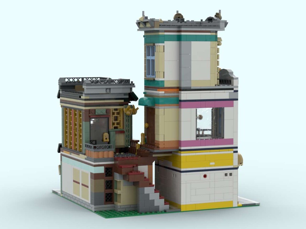 LEGO MOC 2in1 Main Street by TanaseNicolae | Rebrickable - Build with LEGO