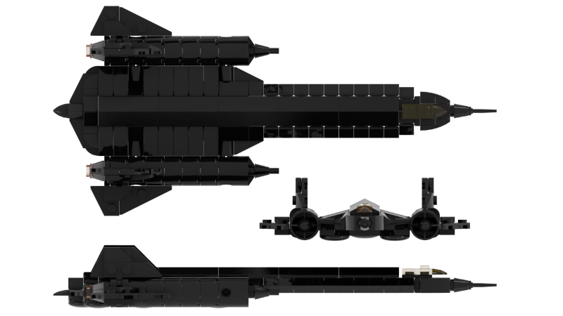 LEGO MOC-207780 SR-71 Blackbird by Brick_Lizard | Rebrickable - Build ...