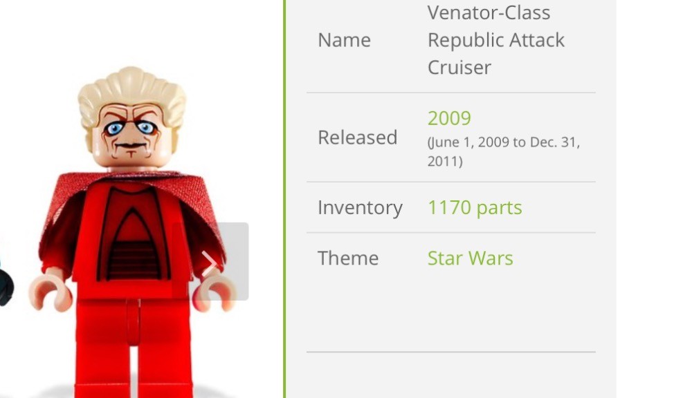 LEGO Set 75367-1 Venator-Class Republic Attack Cruiser (2023 Star Wars ...