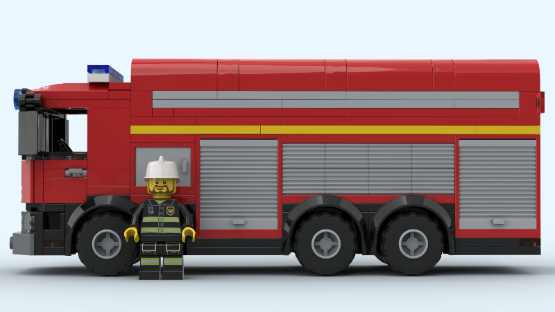 LEGO MOC Fire Engine Specialist Rescue Unit by Brick Bee | Rebrickable ...