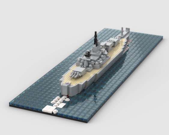 LEGO MOC USS MISSOURI by Parkskor | Rebrickable - Build with LEGO