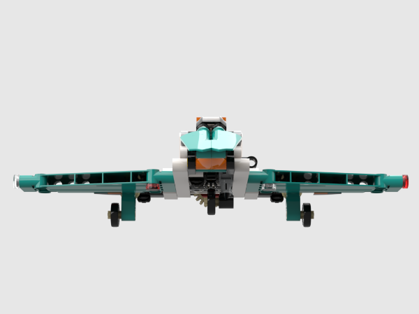 LEGO MOC-175808 Jet Plane with Retractable Landing Gear by Raptor9889 ...
