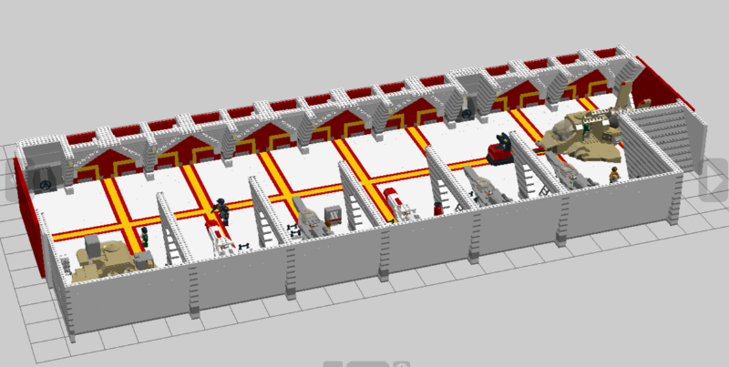 LEGO MOC Battlestar Galactica hangar bay by guizmo | Rebrickable - Build with LEGO