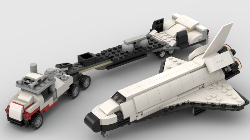 LEGO MOC MOC - MOC - Space Shuttle 1:190 with Transporter by Oblivion85 ...