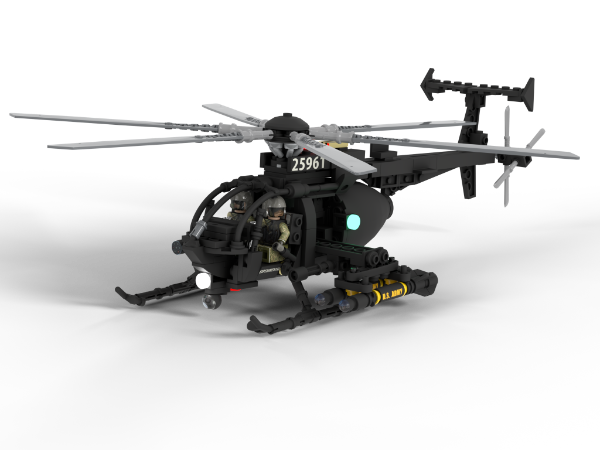 LEGO MOC AH-6J Little Bird by Czifi | Rebrickable - Build with LEGO
