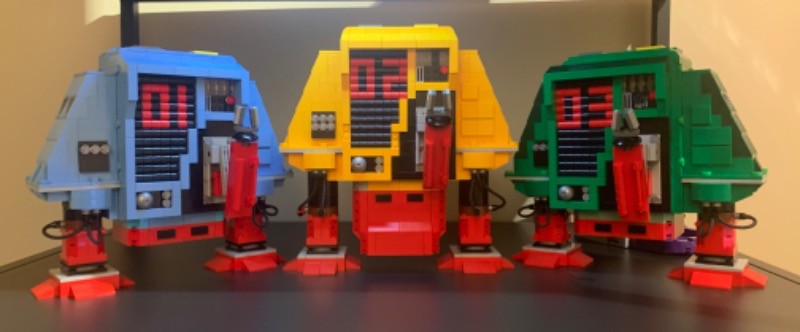 LEGO MOC Silent Running Robot Drones Dewey, Huey, and Louie by enfurnoh ...