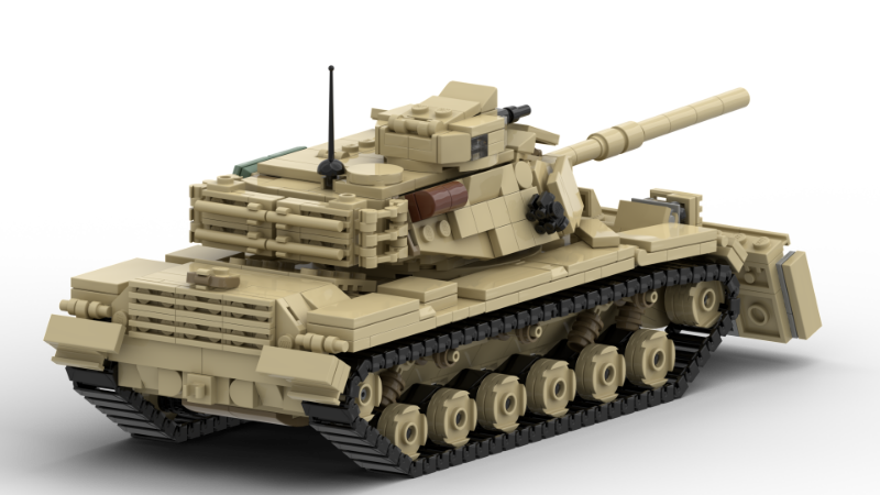 LEGO MOC M60A1 w/ Dozer by Isubuilds | Rebrickable - Build with LEGO