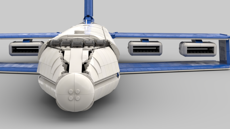 LEGO MOC Futuristic passenger plane by Futurism_Lego | Rebrickable ...