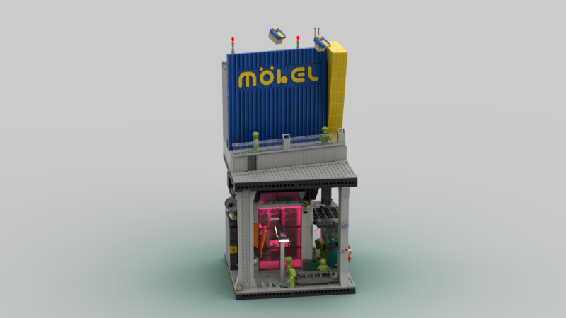 LEGO MOC New Hashima Cube by Futurism_Lego | Rebrickable - Build with LEGO