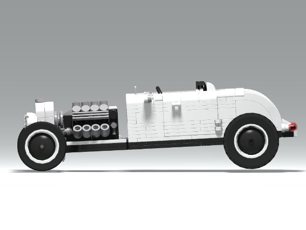 LEGO MOC White Ford model A roadster by Custom.rods84 | Rebrickable ...