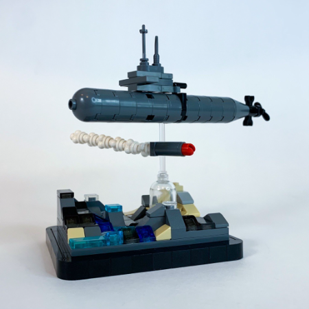 LEGO MOC Submarine Diorama by hg_moc | Rebrickable - Build with LEGO