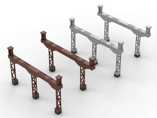 LEGO MOC Beam Pillar Wide series: A/B (Reddish brown) by EMRE_04 ...