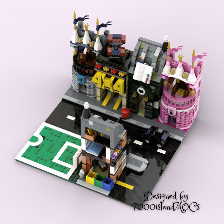 LEGO MOC Pink Princess Castle by 7000islandMOCs | Rebrickable - Build ...