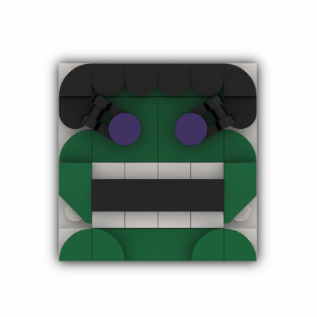 LEGO MOC-135240 The Incredible Hulk Mini Mosaic (Designed for LEGO X ...