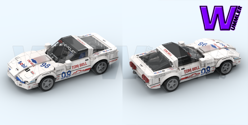 LEGO MOC Corvette C4 - Corvette Challenge by Wummler | Rebrickable ...