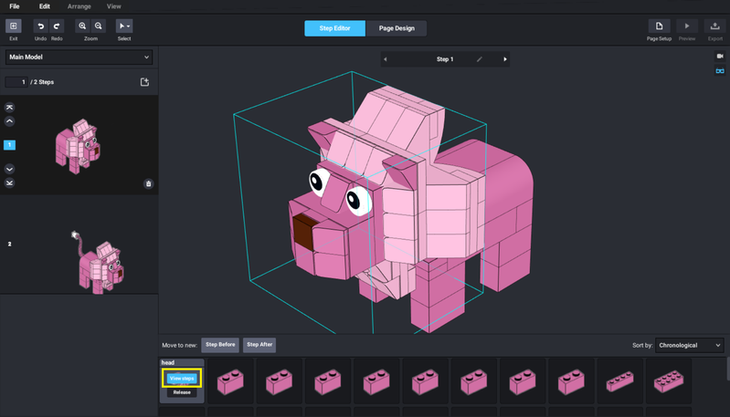 Rebrickable Help Guide: Studio - Making Instructions | Rebrickable ...