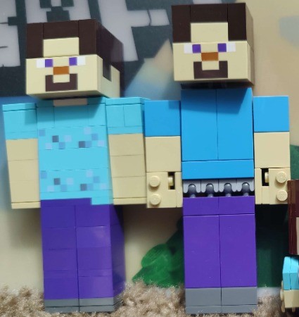 LEGO MOC Steve BigFig revisited by Jaggy | Rebrickable - Build with LEGO