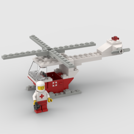 LEGO MOC Rescue Helicopter (1979) by pappy76 | Rebrickable - Build with ...