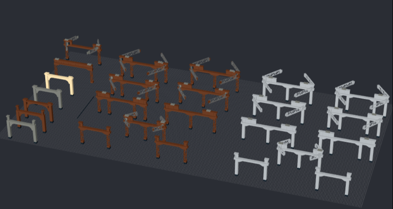 LEGO MOC Modular L Track Extended (Pearl Dark Grey beams) by EMRE_04 ...