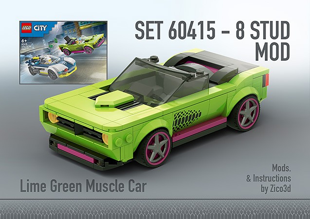 LEGO MOC Set 60415 - 8 Stud MOD by Zico3d | Rebrickable - Build with LEGO