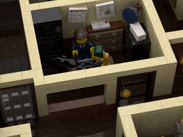 LEGO MOC Los Angeles Noir LAPD Old Police Station by TheRoaringBricks ...