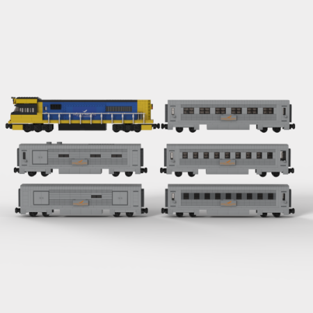 LEGO MOC Indian Pacific Train with power functions by S-Brick ...
