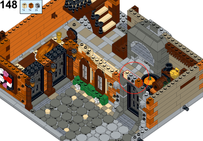 LEGO MOC Balcony of Juliet by Fanpeixi | Rebrickable - Build with LEGO