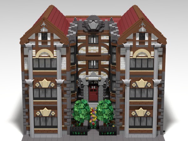 LEGO MOC Courtyard Apartment Modular Building by michaelbaek ...