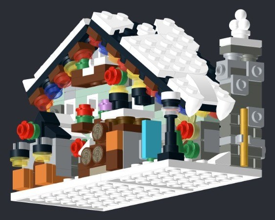 LEGO MOC Mini 910004 Winter Chalet by christromans | Rebrickable ...
