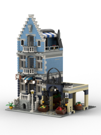 LEGO MOC-171382 UNFINISHED Green Grocer New Facade by Jhobbs ...