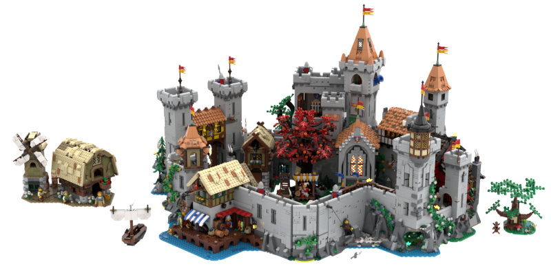 LEGO MOC-187688 Lion Knights Kingdom - 10332 Medieval Town Castle ...