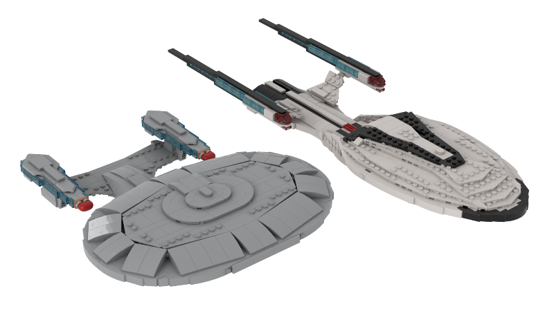 LEGO MOC USS Enterprise NCC-1701-F by hyphencubed | Rebrickable - Build ...