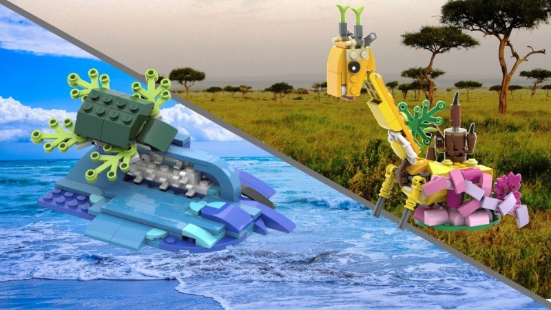 LEGO MOC Turtle and giraffe by MESsemble | Rebrickable - Build with LEGO