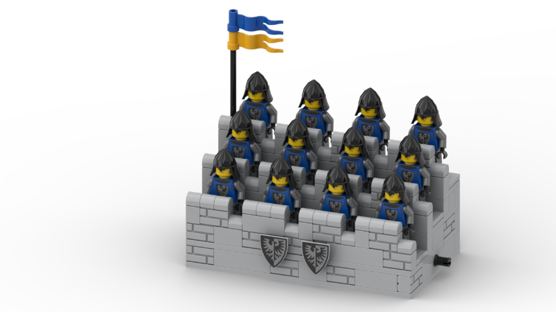 LEGO MOC Castle Minifigure Display Stand by BrickCastleFan ...