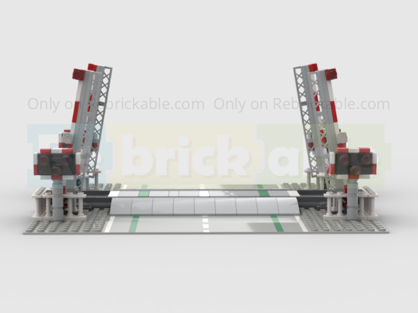 LEGO MOC UK Single Track Full Barrier Level Crossing by Andy Ps Bricks ...