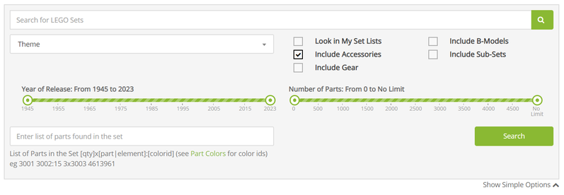 Rebrickable Help Guide: Finding Sets | Rebrickable - Build with LEGO