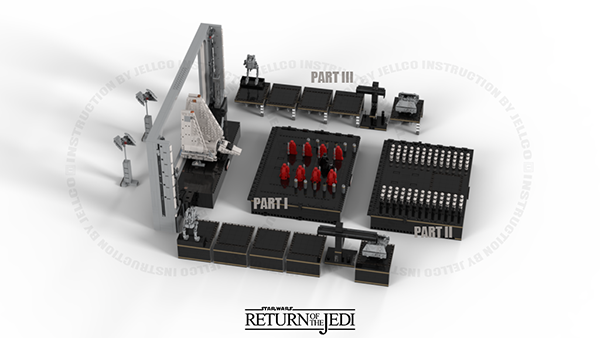 LEGO MOC Micro Diorama : Episode VI Emperor's Inspection Full Package ...