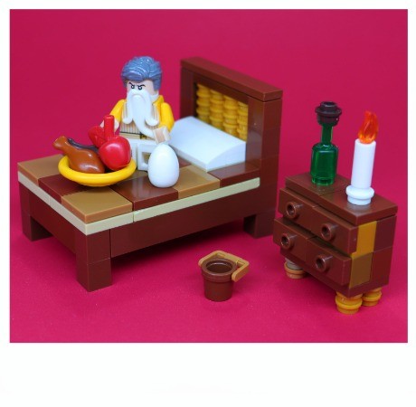 LEGO MOC LEGO bed 04 - Grumpy old man. by bloco_de_ideias | Rebrickable ...