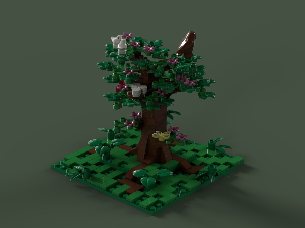 LEGO MOC-178279 Beautiful Bird Tree by YellowDonut | Rebrickable ...