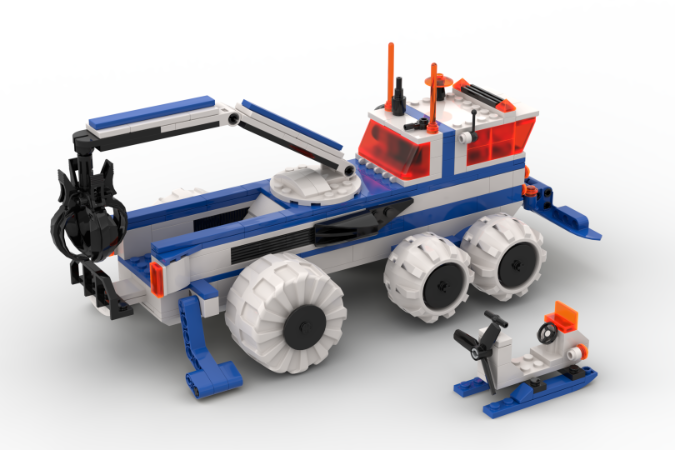 LEGO MOC-150411 Ice Planet XO23 Truck and Sled by JensR | Rebrickable ...
