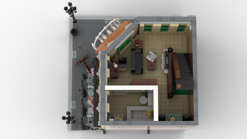 LEGO MOC French Cafe Modular by BrickStudioArchitect | Rebrickable ...