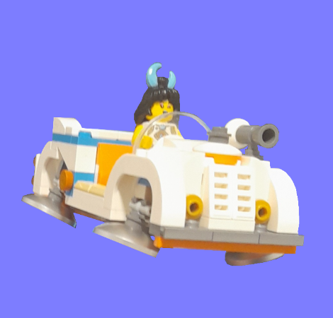 LEGO MOC Chang’e Moon Cake Delivery Hover Car by JBDesign | Rebrickable ...
