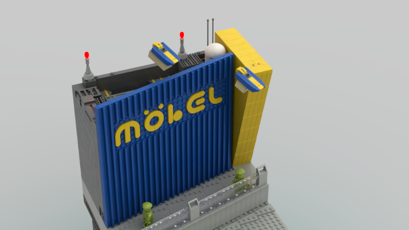 LEGO MOC New Hashima Cube by Futurism_Lego | Rebrickable - Build with LEGO